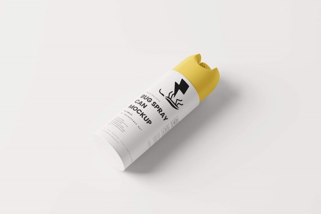 7 Free Bug Spray Bottle Mockups Files - Free Package Mockup