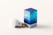 8 Free LED Light Bulb and Package Box Mockups File - Free Package Mockup