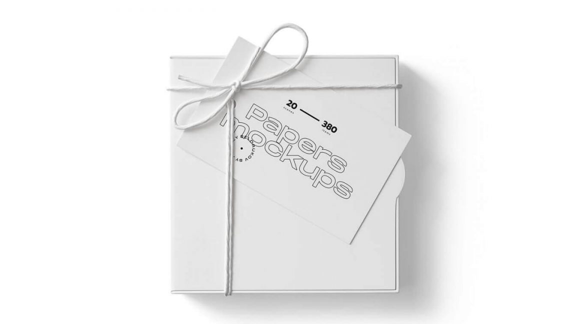 Free Gift Wrapping Paper Mockup - Free Package Mockups