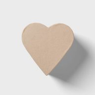Free Top View of a Heart Shaped Gift Box Mockup - Free Package Mockup