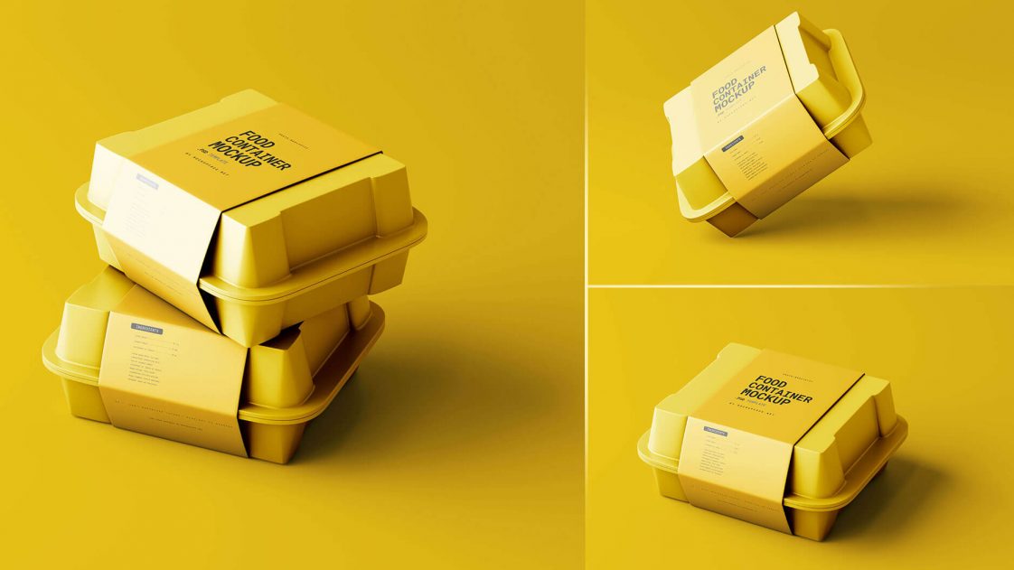 Free Package Container Mockup - Free Package Mockups