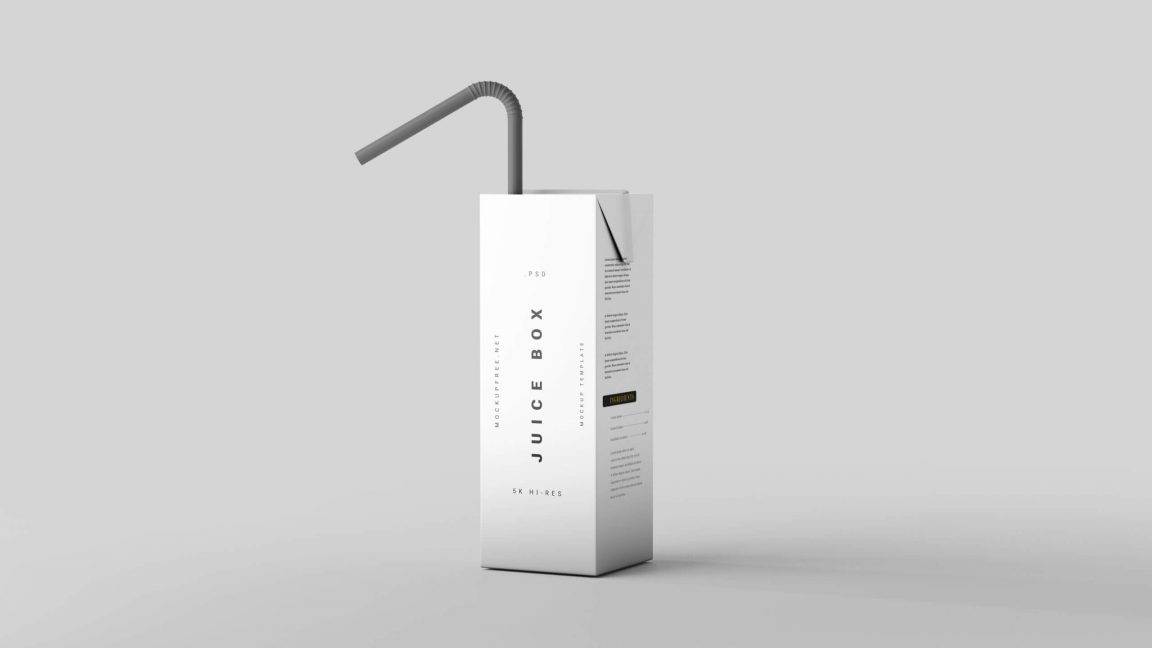 Free Juice Tetra Pack Mockup - Free Package Mockups