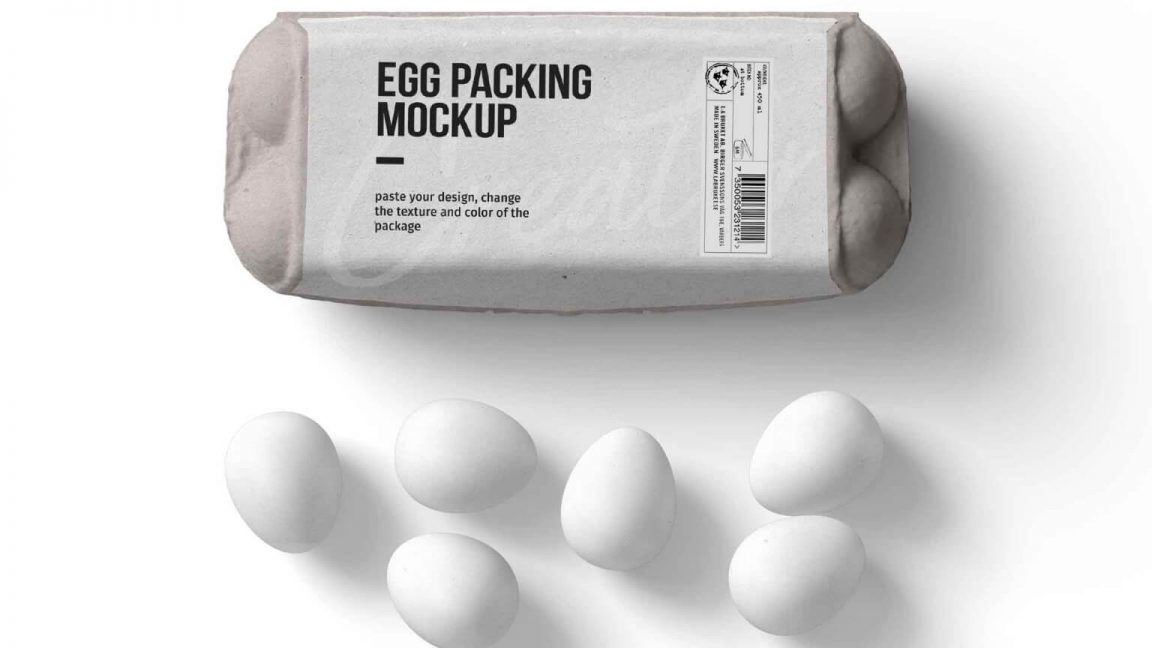 Free Egg Packaging Box Mockup - Free Package Mockups