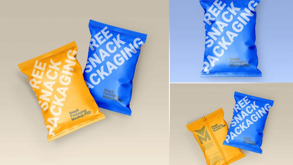 Hanging Hole Packet Packaging Mockup - Free Package Mockups