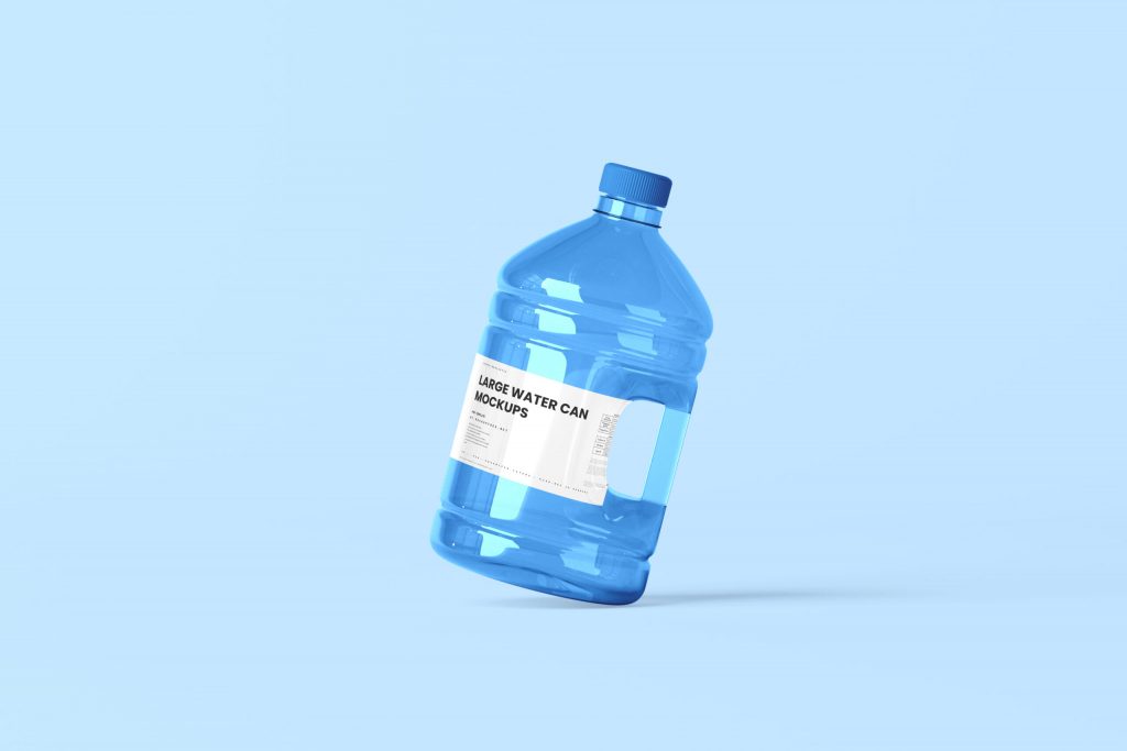 Free Water Can Mockups PSD set - Free Package Mockup
