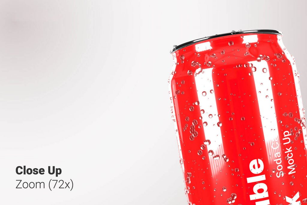 Free Free Soda Tin Can MockUp Floating - Free Package Mockup