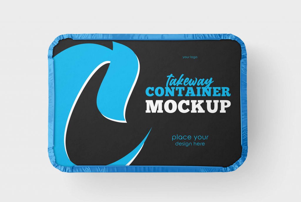 Free Takeaway Food Delivery Container Box Mockup set - Package Mockup