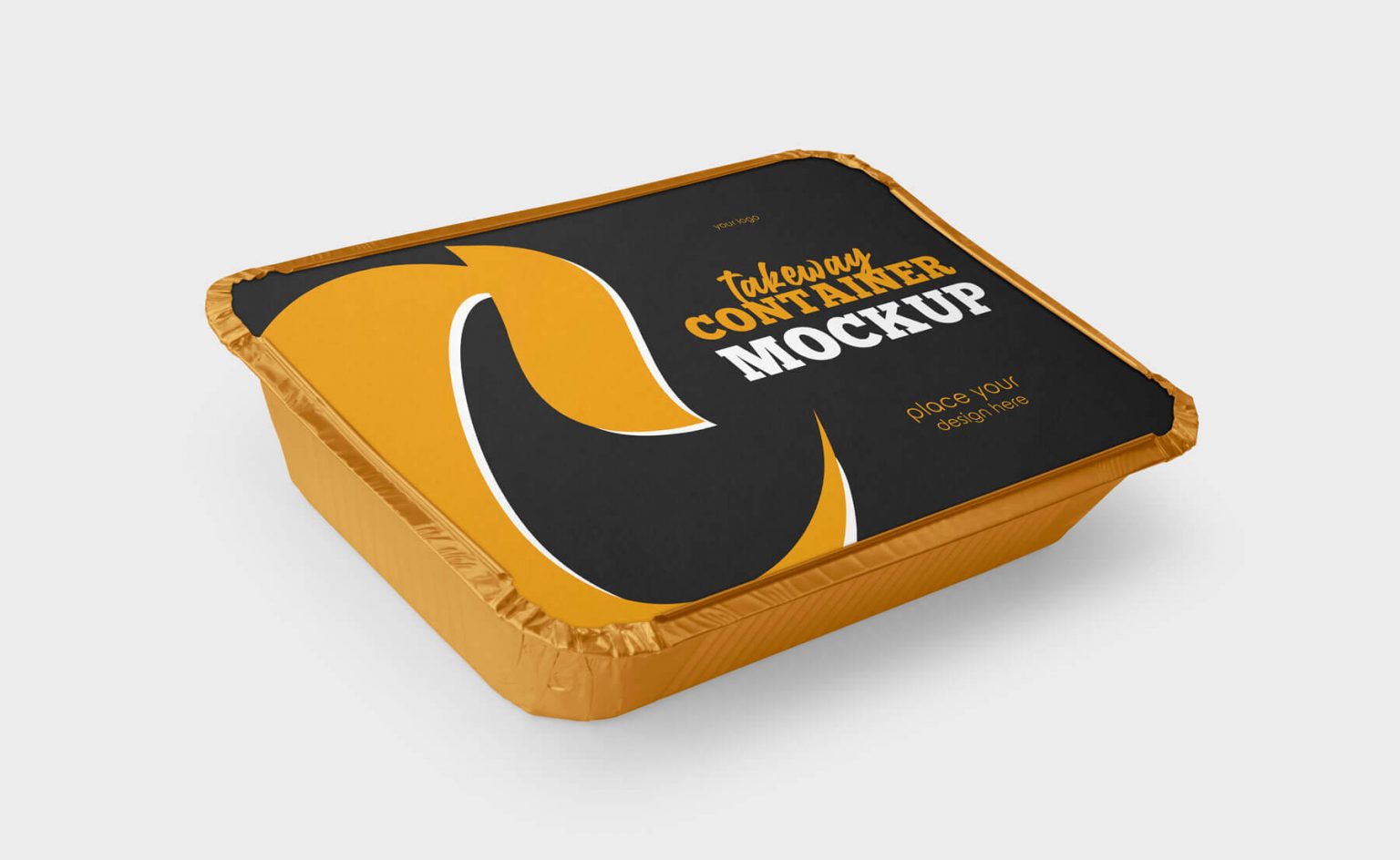 Free Takeaway Food Delivery Container Box Mockup set - Package Mockup