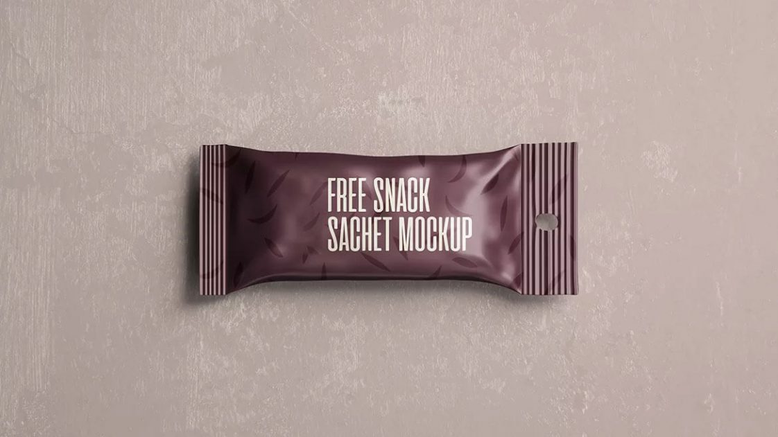 Free Protein Bar Wrapper Mockup set - Free Package Mockups