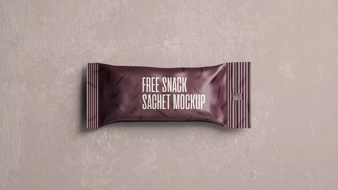 Free Protein Bar Wrapper Mockup set - Free Package Mockups