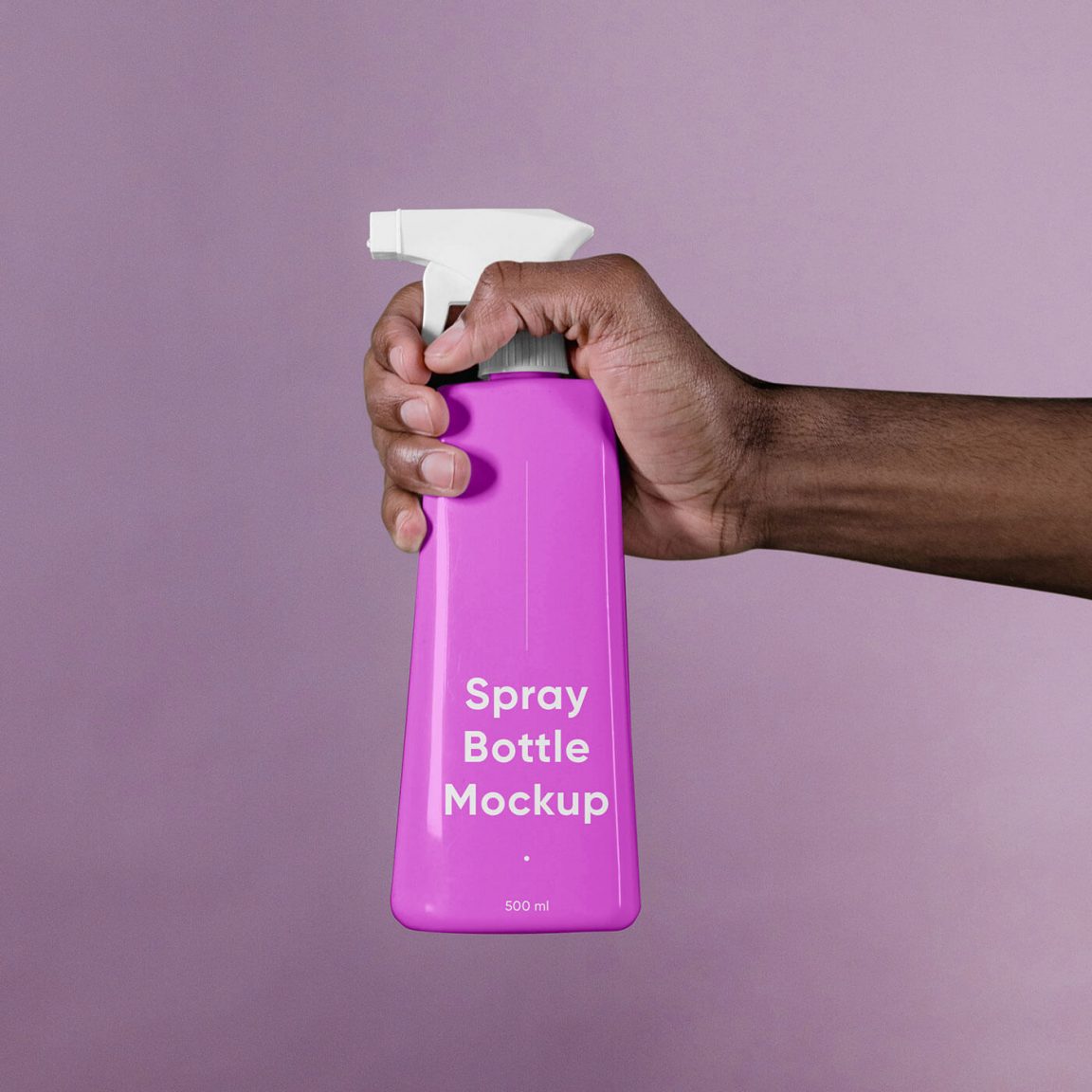Free Cleaner Spray Bottle Mockup - Free Package Mockup