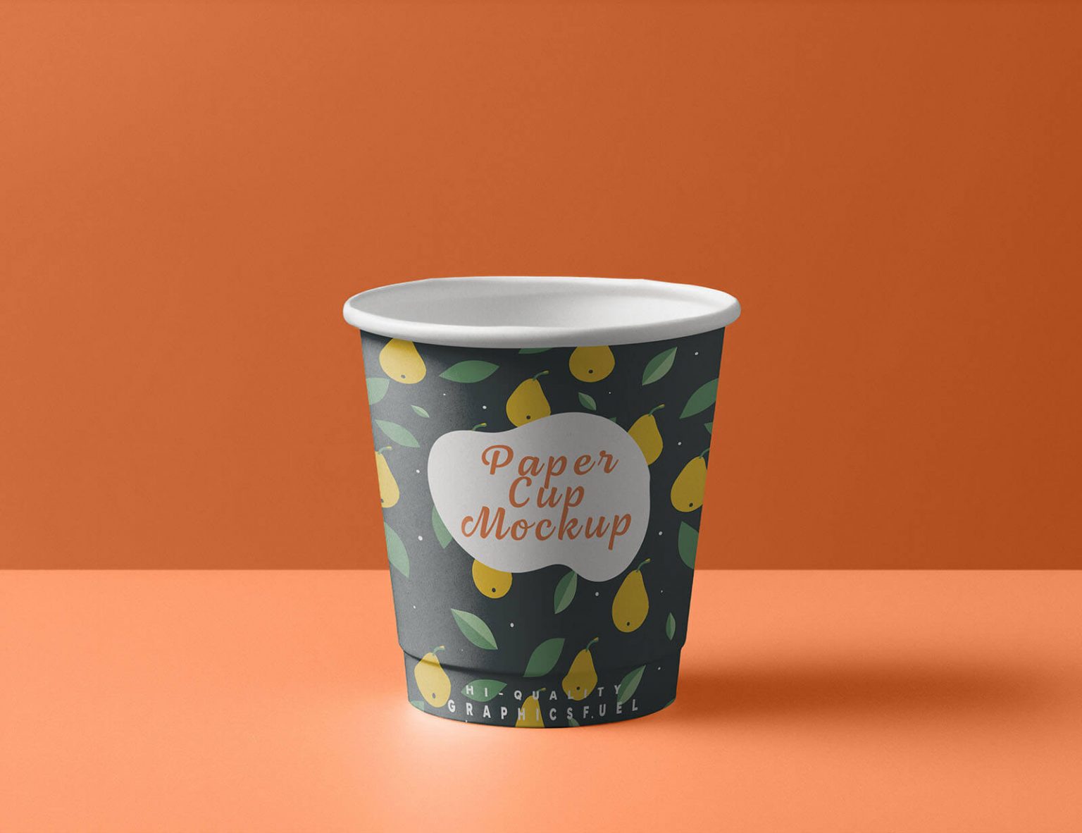 Free Realistic Paper Cup Mockup for Logo Branding - Package Mockup
