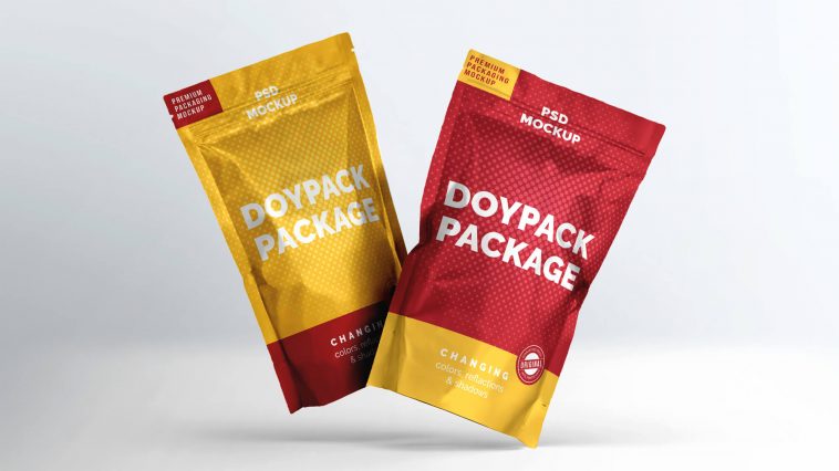Free Packet Mockup - Free Package Mockups