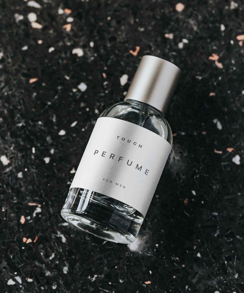 Free Small Perfume Bottle Mockup – Package Mockup