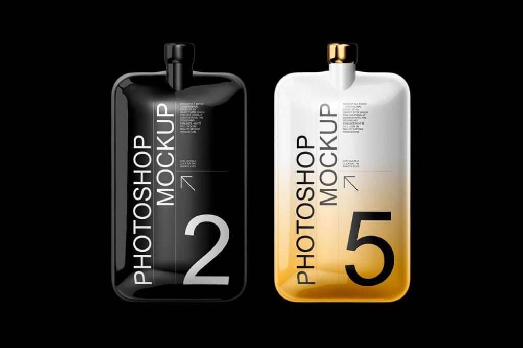 Free Drink Retort Sachet Pouch Mockup - Free Package Mockup