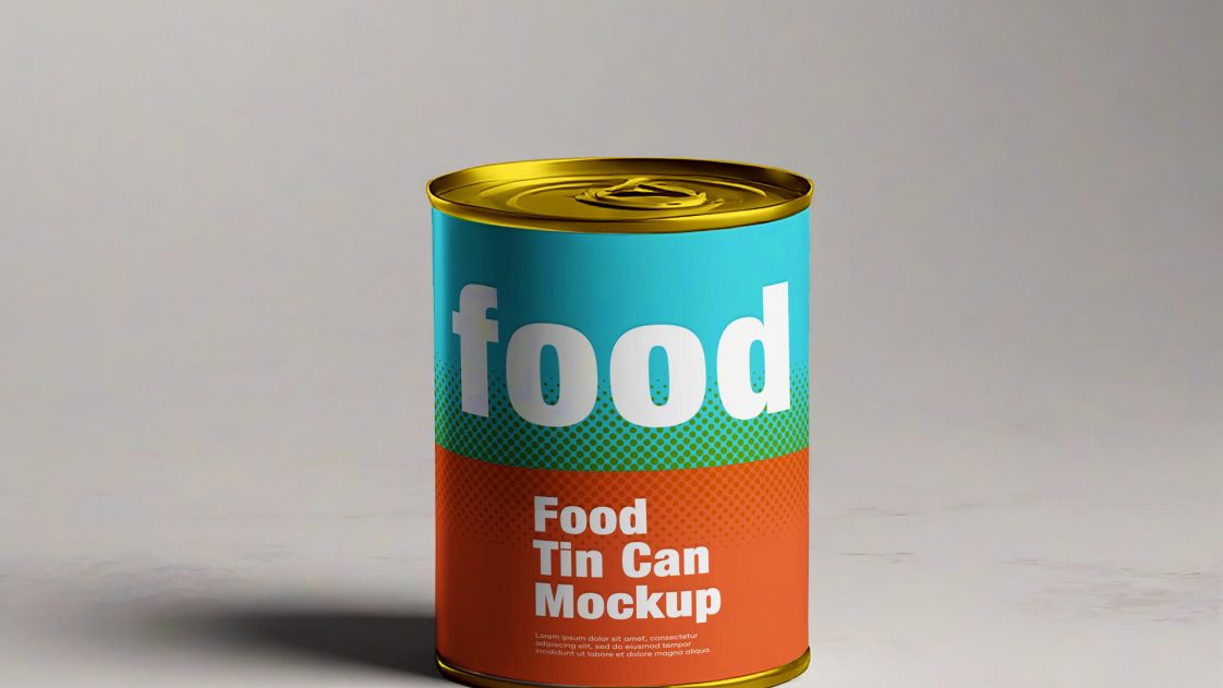 Tin Can Mockup - Free Package Mockups