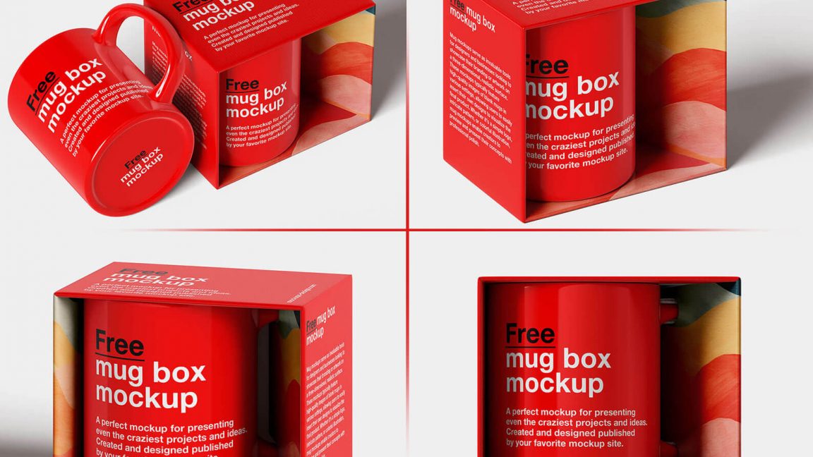 Free Box Mockup for Packaging - Package Mockups