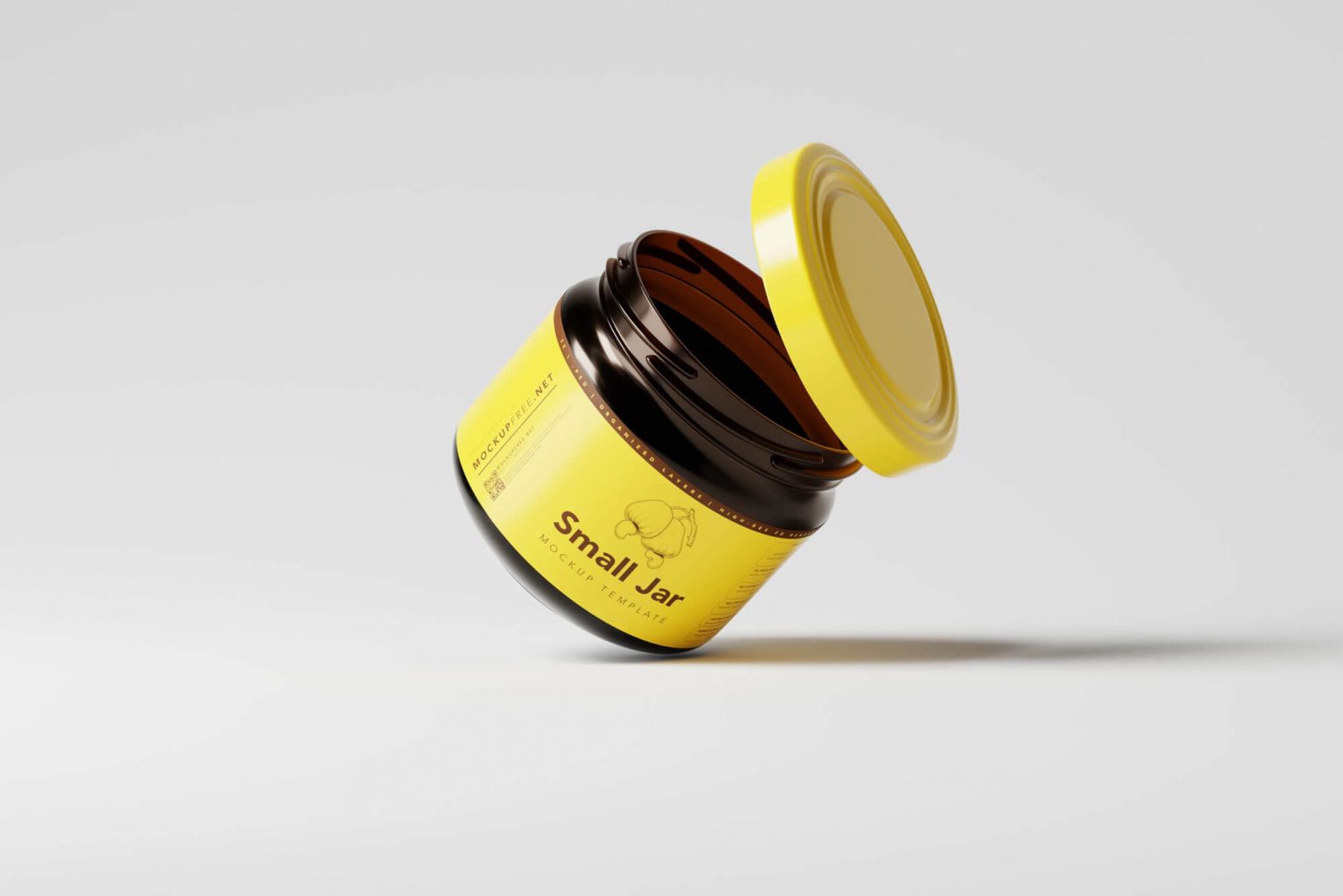 300ml Squat Jar Mockups set for Free - Package Mockup