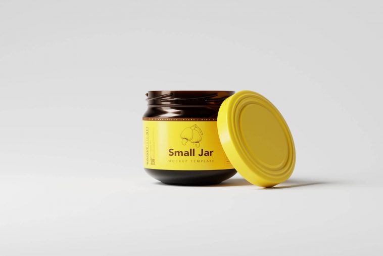 300ml Squat Jar Mockups set for Free - Package Mockup