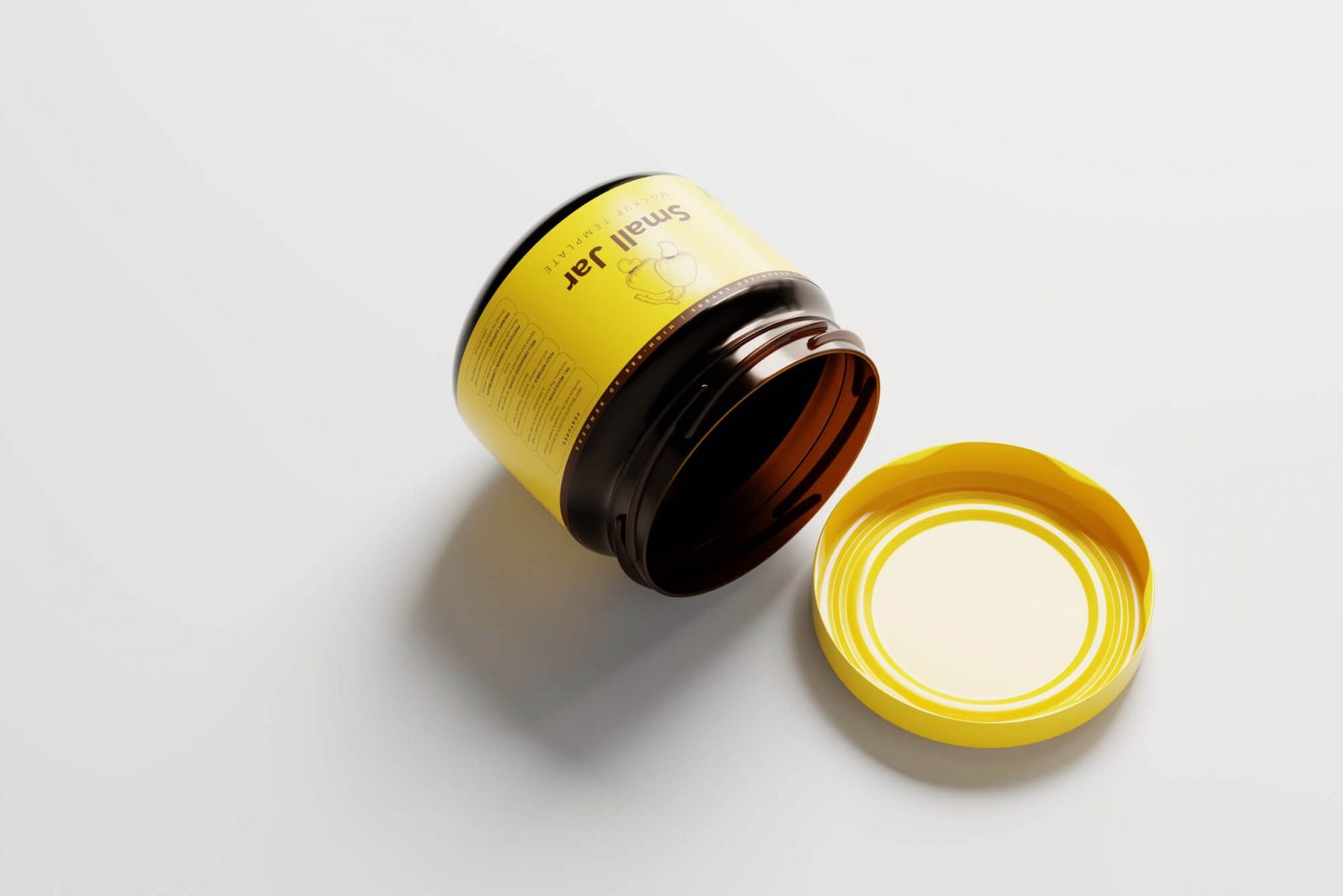 300ml Squat Jar Mockups set for Free - Package Mockups