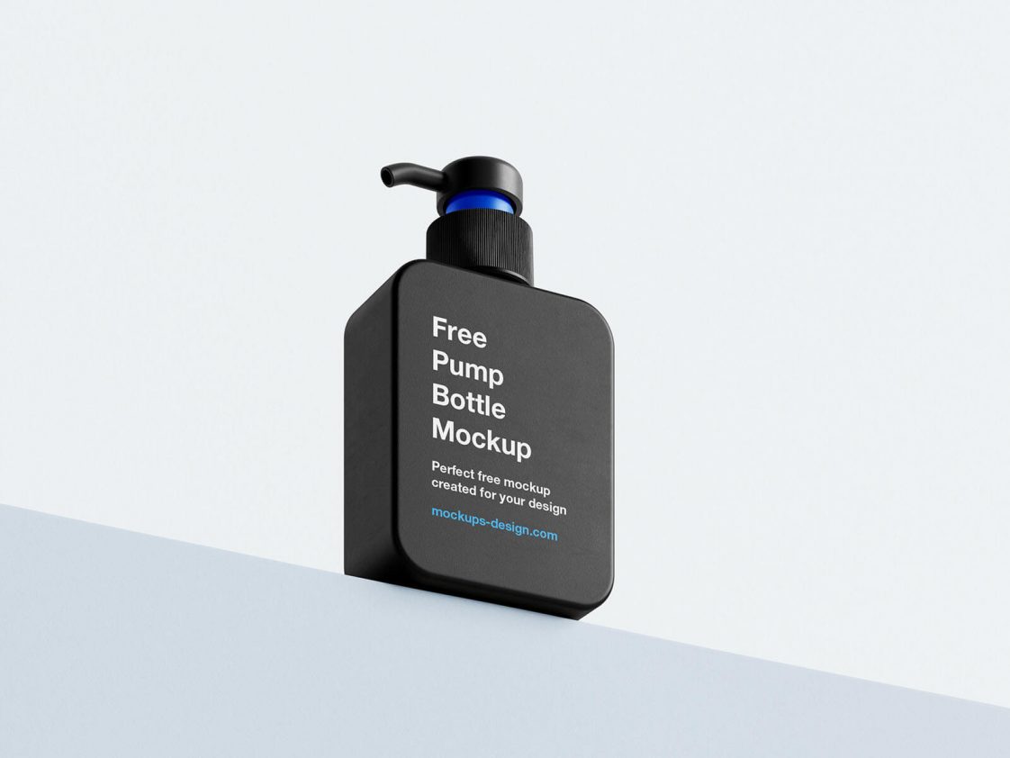 5 Free Rectangle Pump Bottle Dispenser Mockups files - Package Mockups