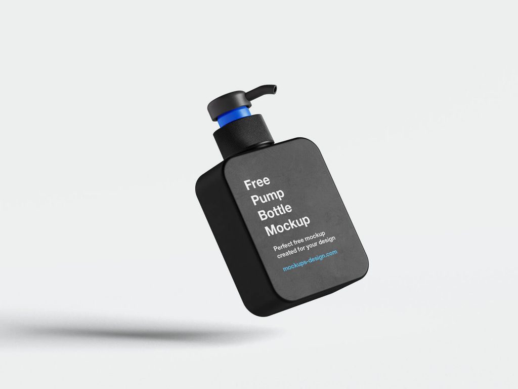 5 Free Rectangle Pump Bottle Dispenser Mockups files - Package Mockups
