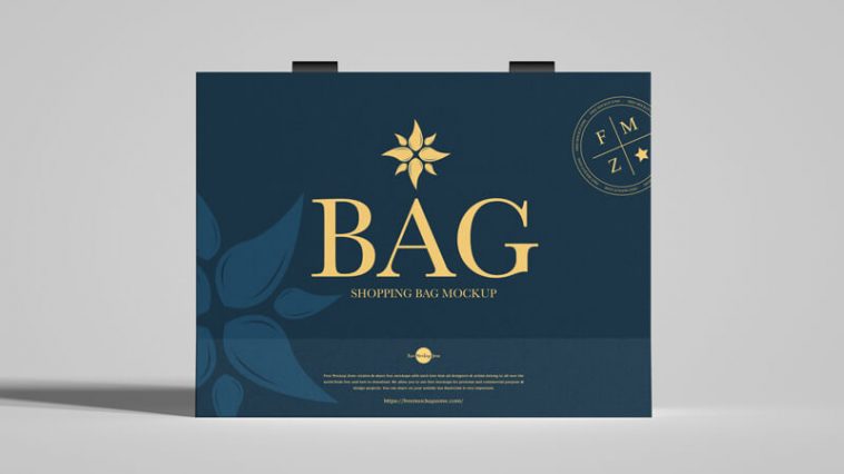 Free Paper Shopping Bag Mockup Scene - Package Mockups