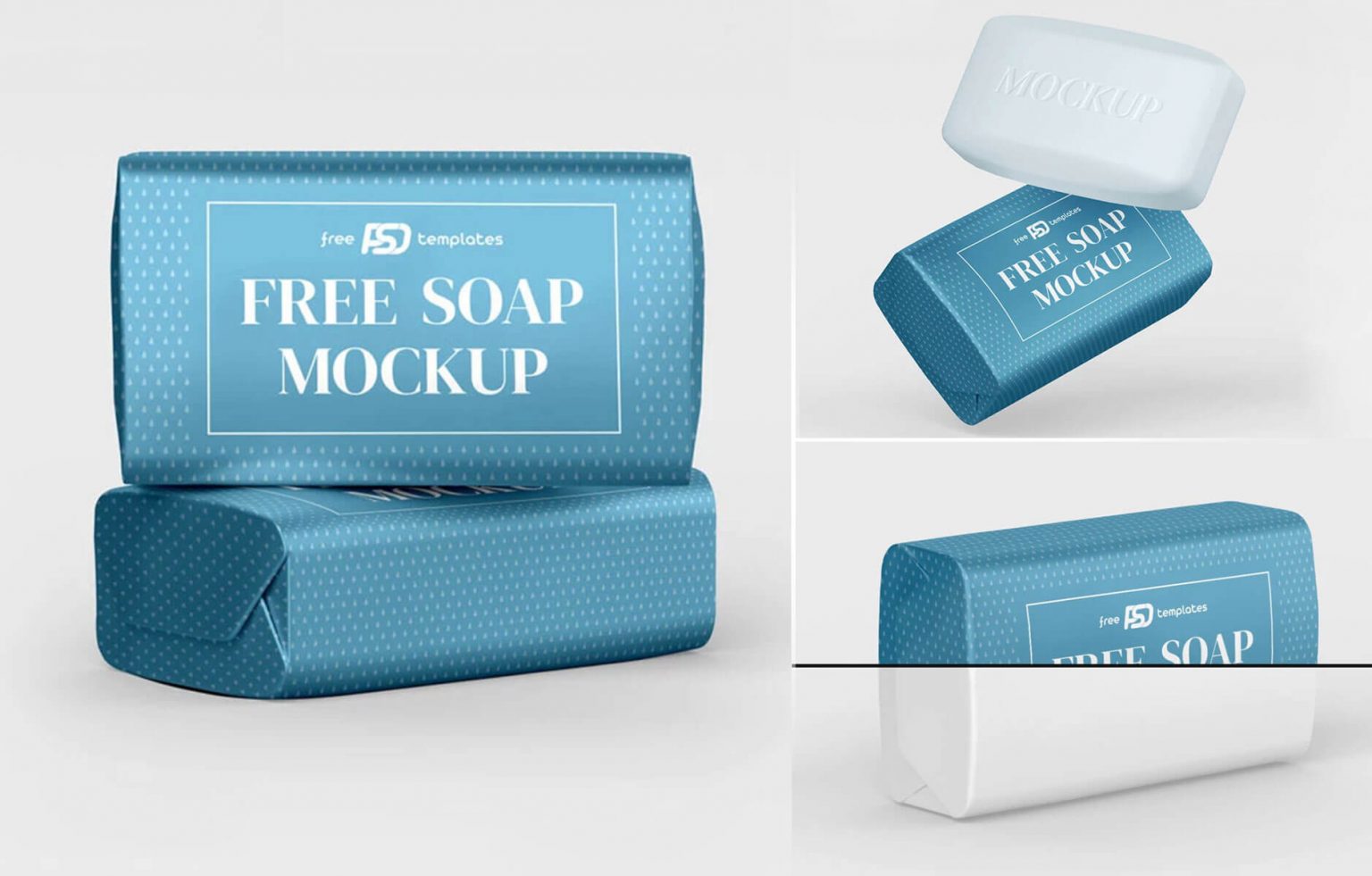 Free Soap Packaging Mockup set - Free Packaging Mockup