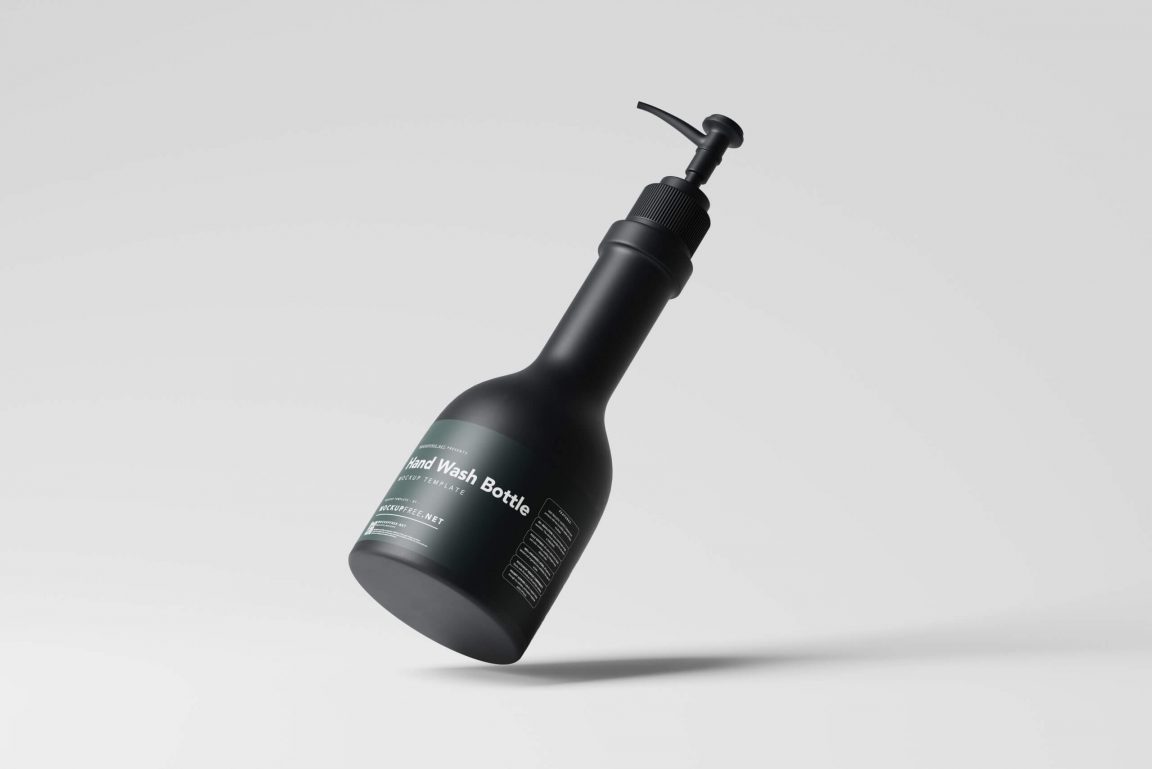 10 Free Hand Wash Pump Bottle Mockups set - PacageMockup