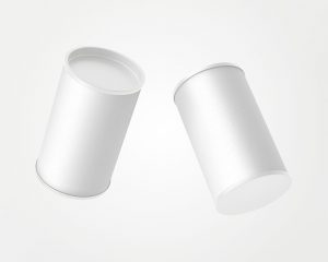 Free Floating Paper Tube Can Packaging Mockup - Free Package Mockup