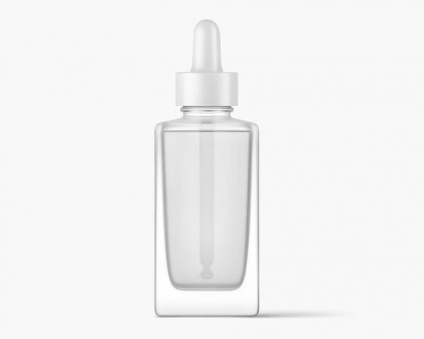 Free Frosted Square Dropper Bottle Mockup - Free Packaging Mockup