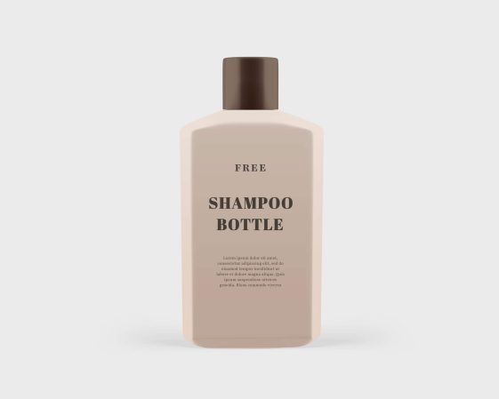 Free Plastic Shampoo Conditioner Bottle Mockups Set - PacageMockup