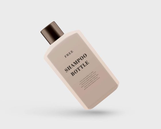 Free Plastic Shampoo Conditioner Bottle Mockups Set - PacageMockup