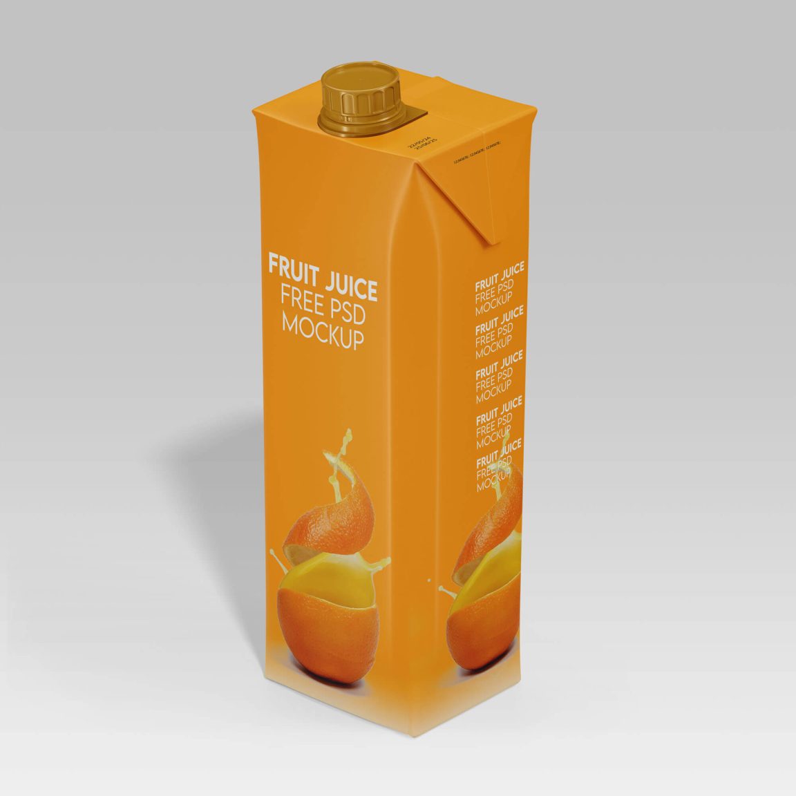 Free Juice Paper Carton Box Mockup with Screw Cap PSD Set - Free ...