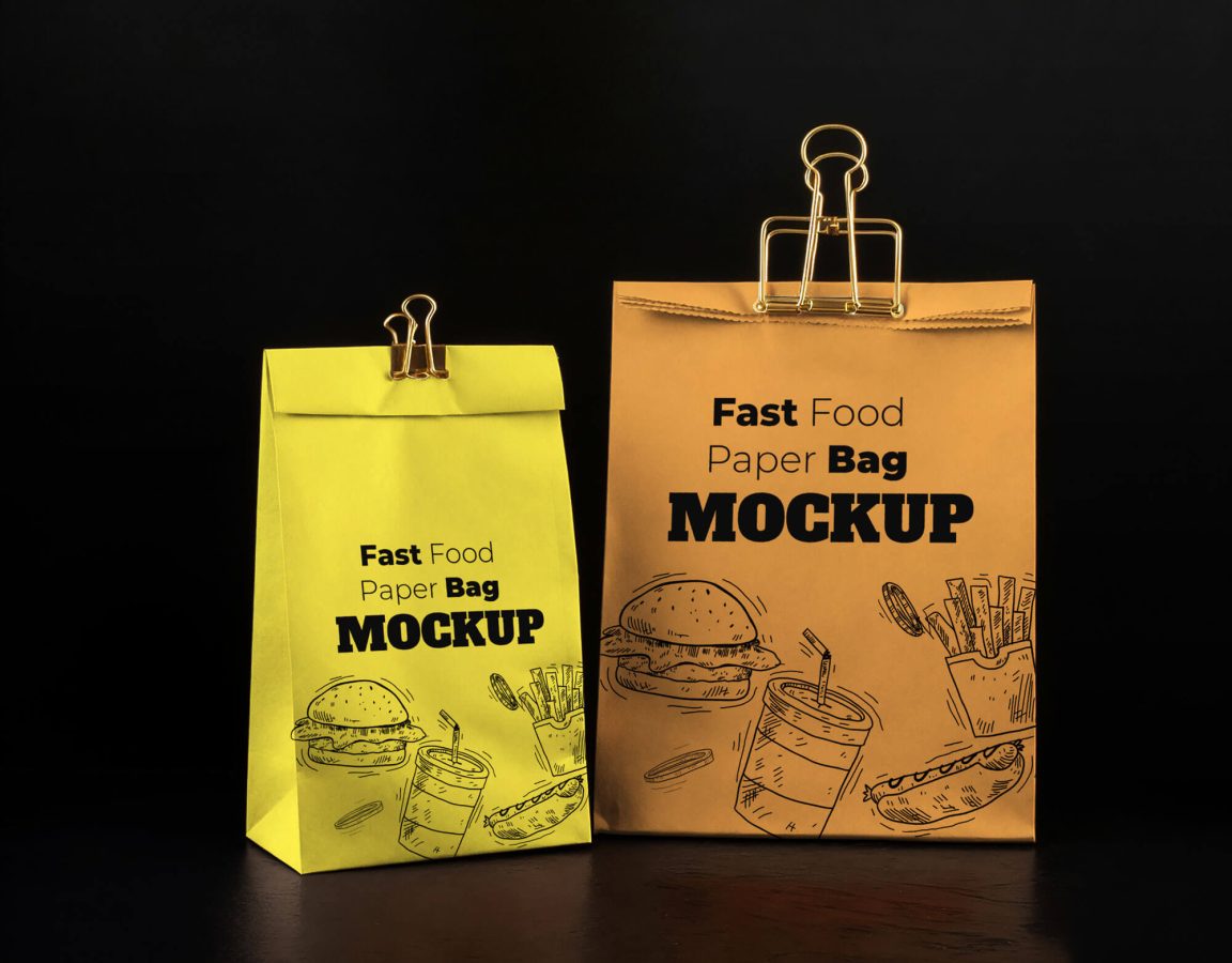 Free Free Paper Bags Mockup PSD - Package Mockup