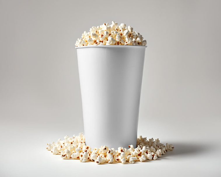 Free Popcorn Paper Bucket Mockup PSD - Packaging Mockup