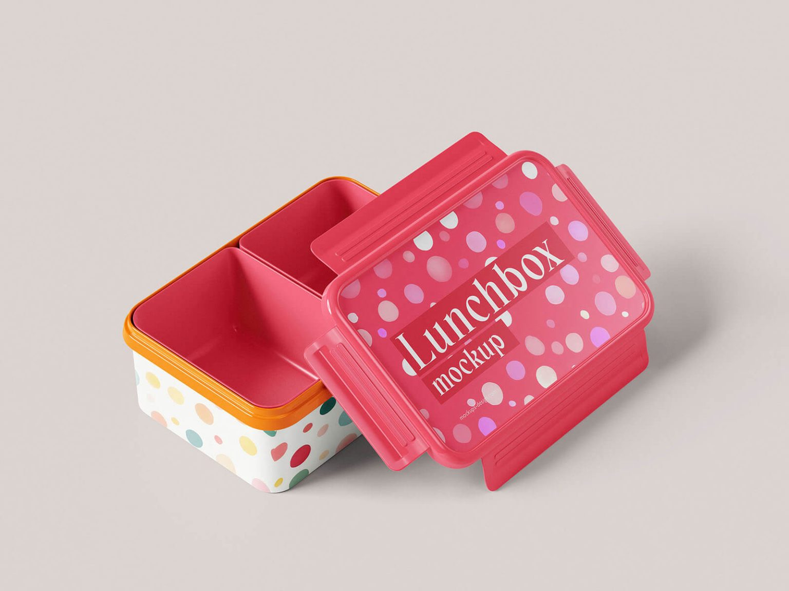 5 Free Plastic Lunch Box Mockup Files - PacageMockup