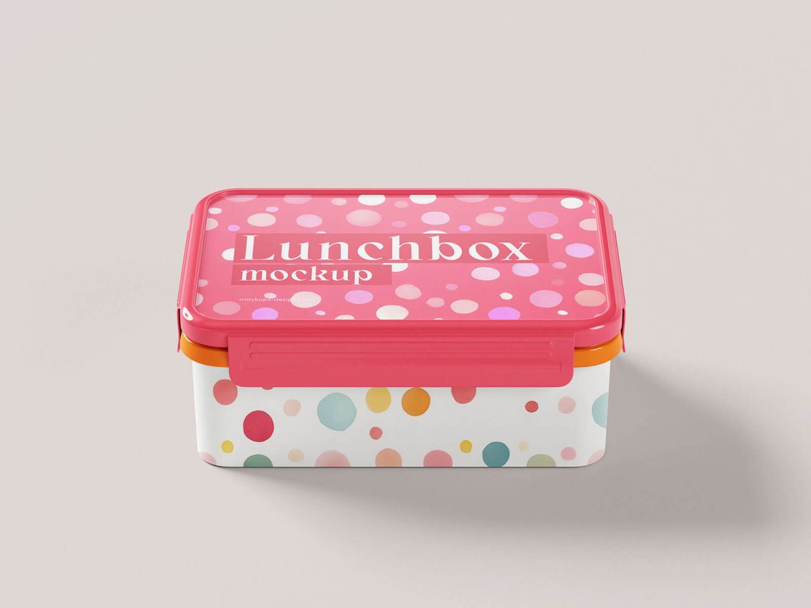 5 Free Plastic Lunch Box Mockup Files - PacageMockup