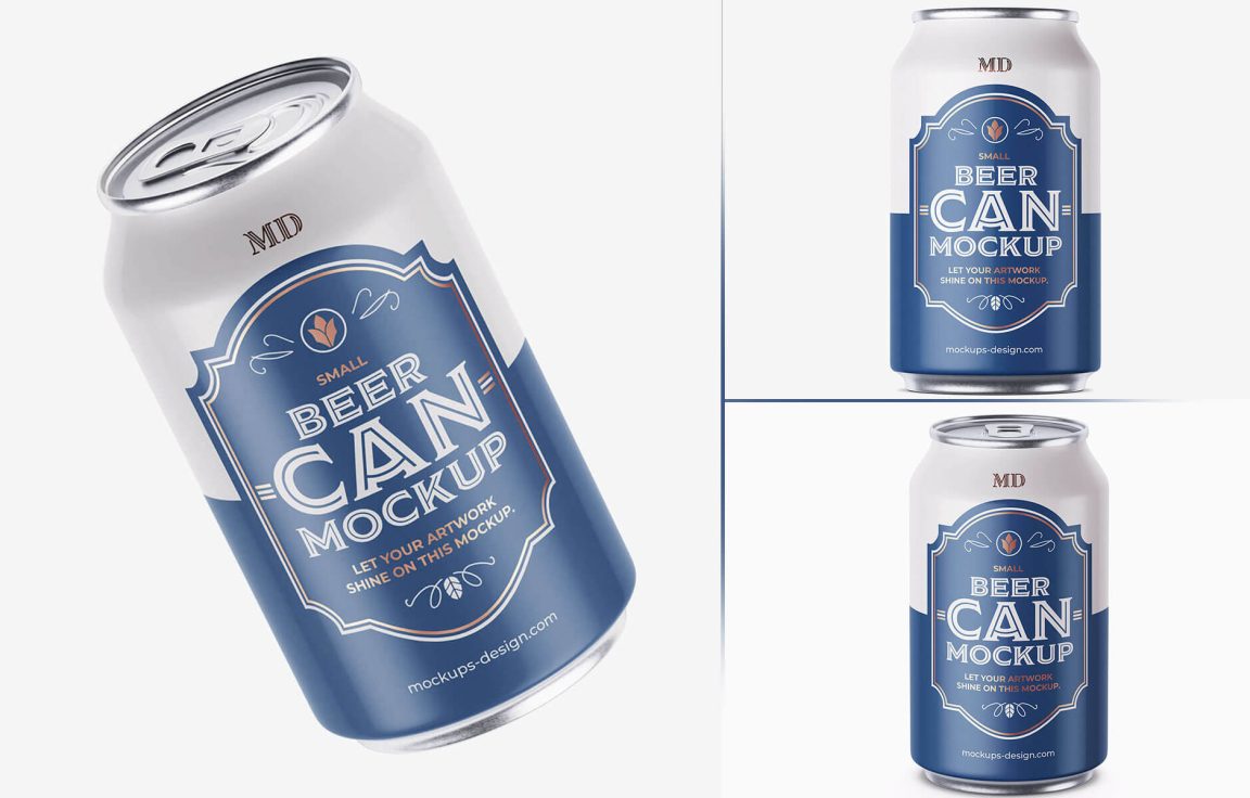 Soda Can Mockups Set - Free Package Mockup