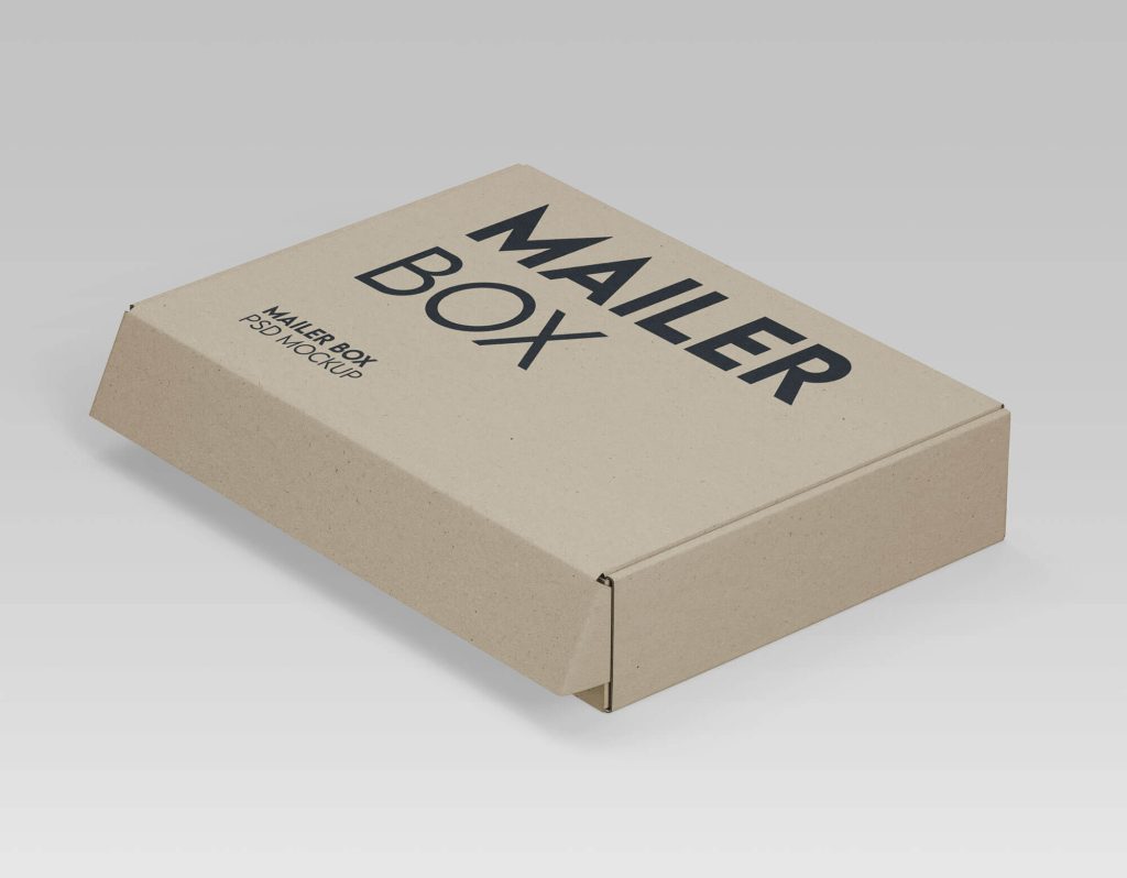 Free Mailer Box Mockup PSD - Free Package Mockup