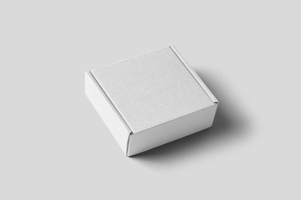 Free Perspective Square Box Mockup PSD - Free Free Packaging Mockup PSD