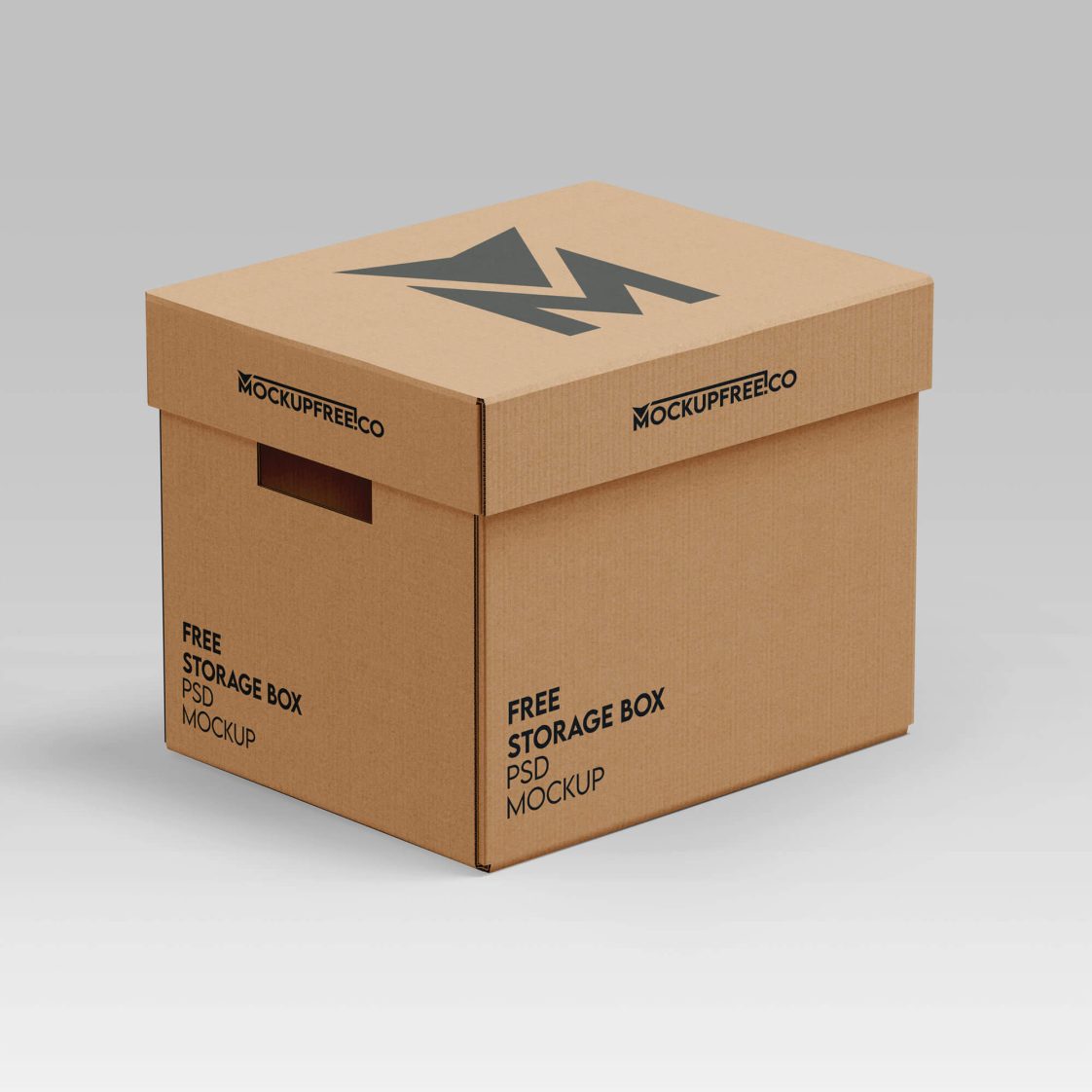 3 Free Square Storage Box Mockup PSD - Free Packaging Mockup