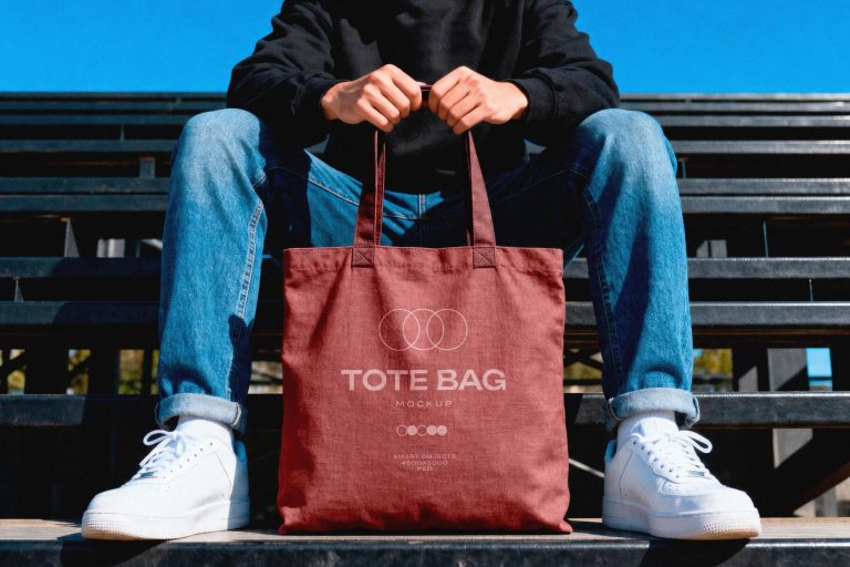 Free Canvas Tote Bag Mockup PSD for Lifestyle Branding 2026 - PacageMockup