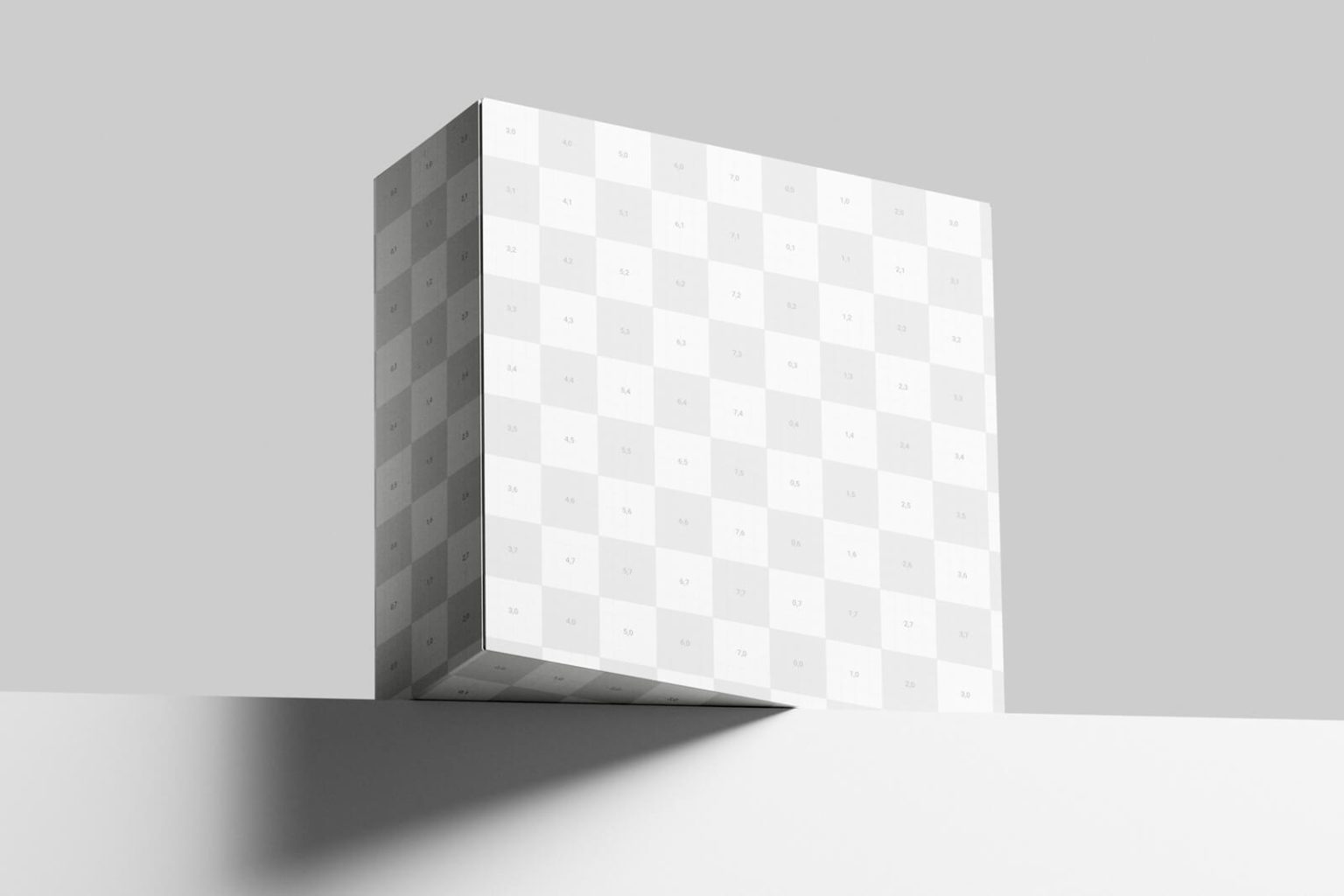 Free Packaging Box Mockup PSD for Square Product Branding - PacageMockup